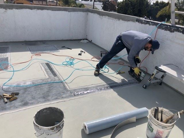 Residential Tile Deck Failure & Repair Process | Deck Resurfacing in ...